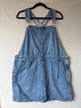 GAP | Dresses | Gap Light Blue Denim Overall Mini Dress | Poshmark